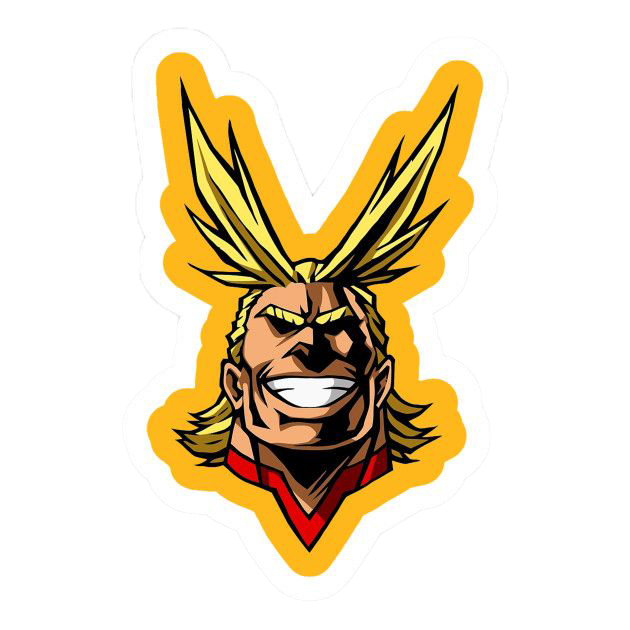 All Might Mighty Sticker Weebscult